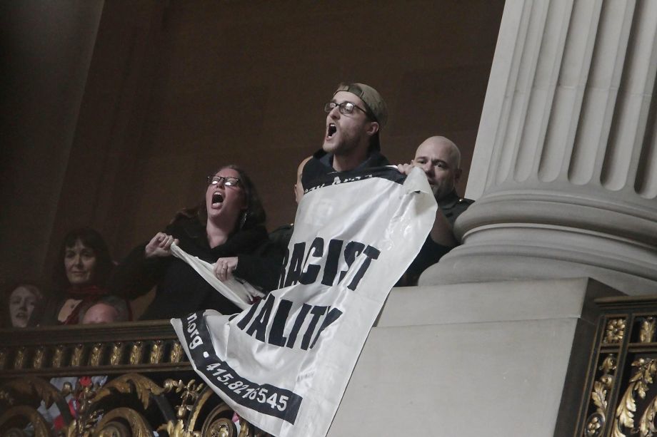 Justice 4 Mario Woods Coalition confronts Mayor Lee, ruling-class elite ...
