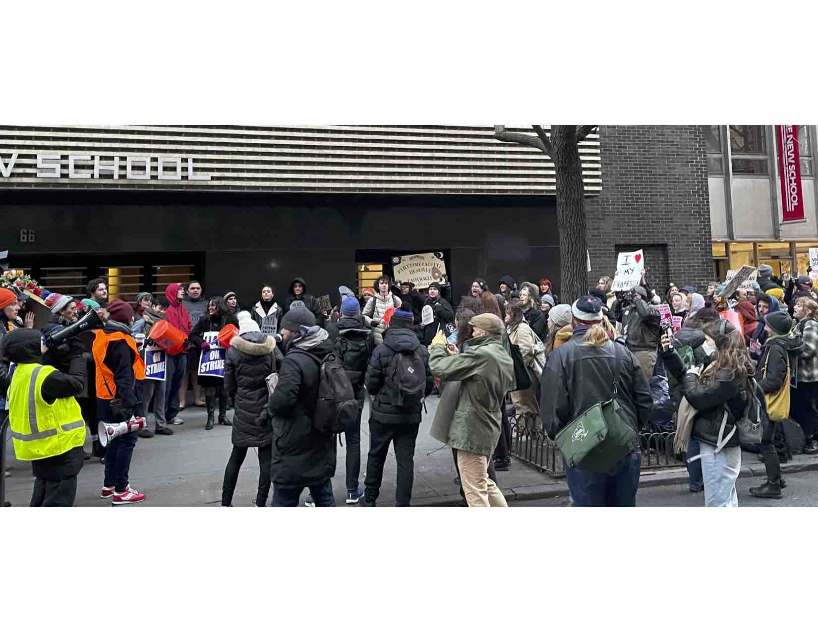 Part-time faculty at the New School strike for a better quality of life ...