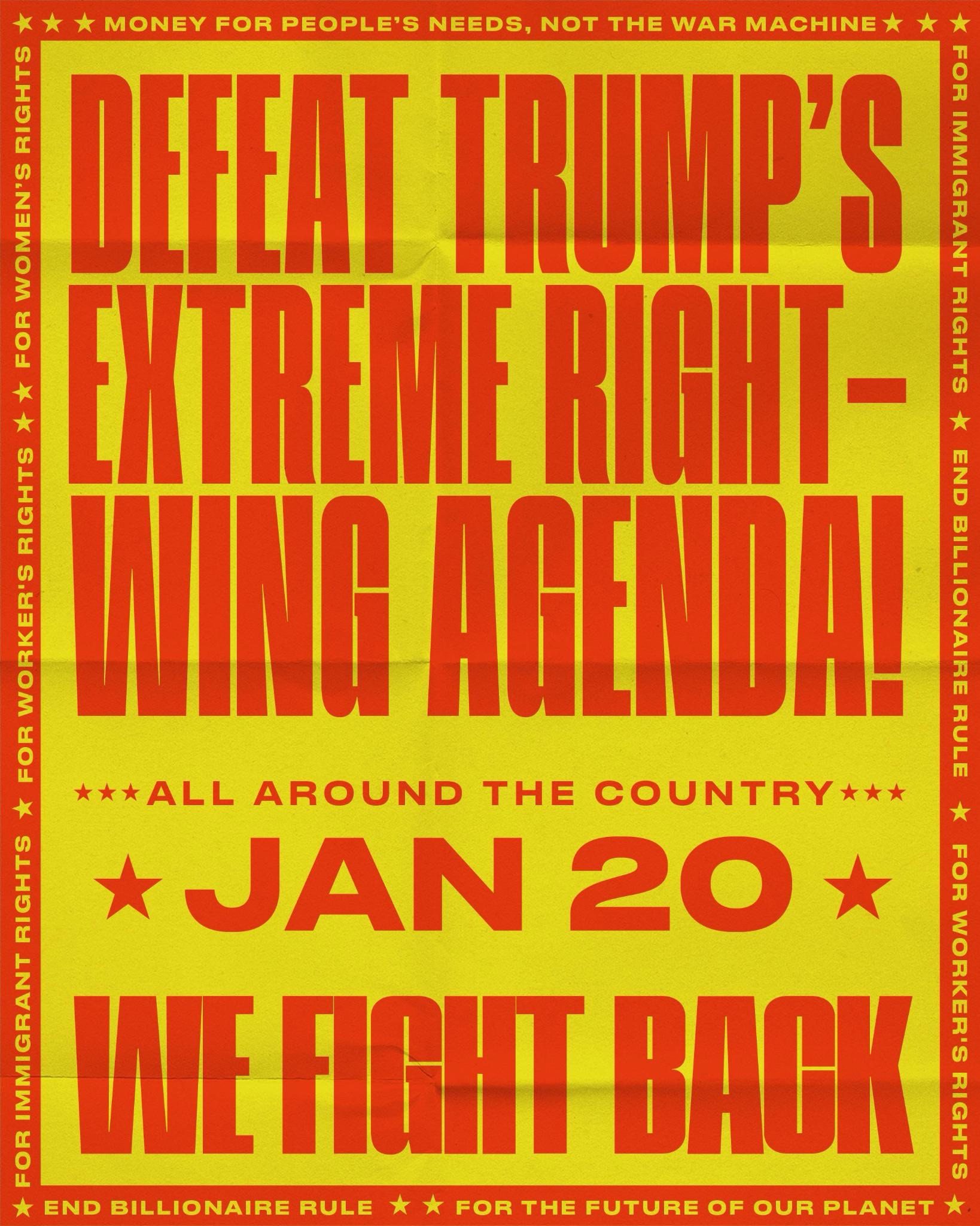 National day of action Jan. 20: PROTEST on Inauguration Day — we fight ...